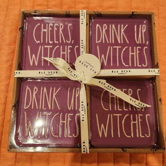 Rae Dunn by Magenta | Accents | Rae Dunn Witches Coasters Set Of 4 Nib ...